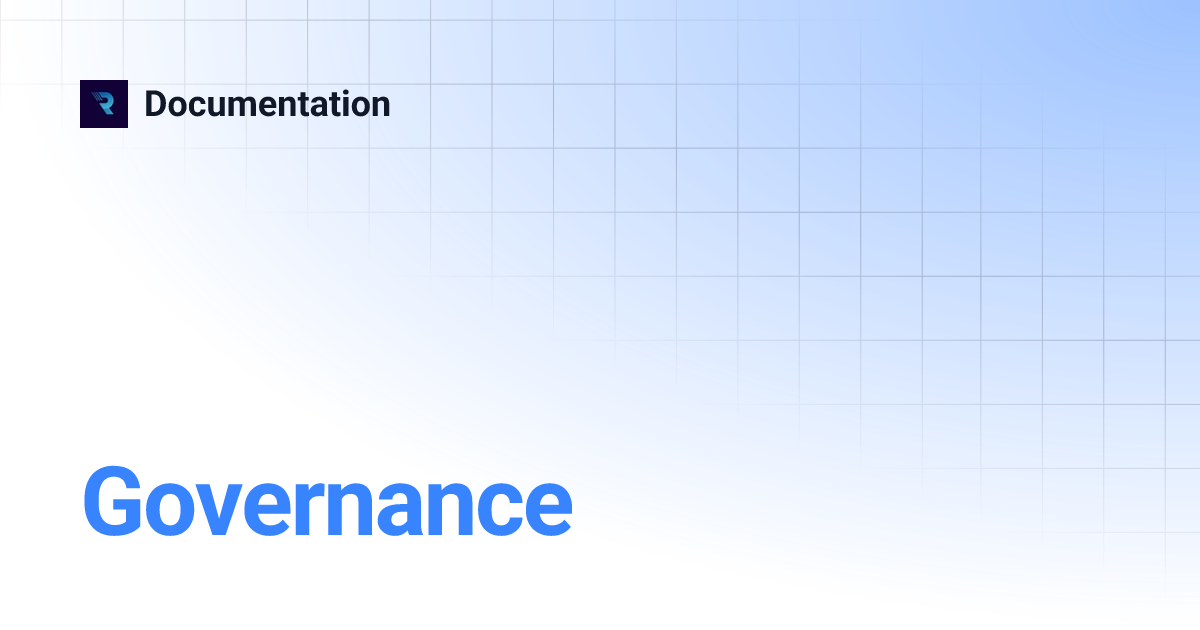 Governance | Documentation